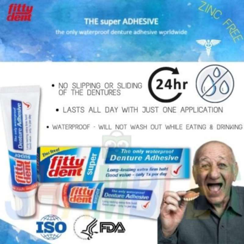 Jual Fittydent Super Lem Perekat Gigi Palsu 20 Gram Original Austria Di ...