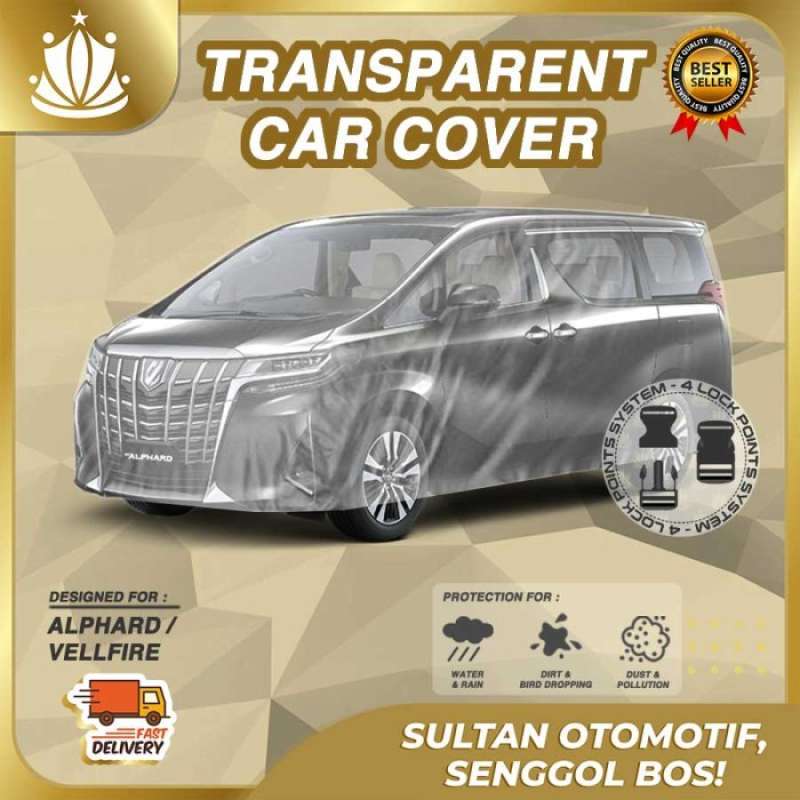 Promo Sarung Mobil Plastik Tebal Body Cover Transparan Alphard Vellfire ...