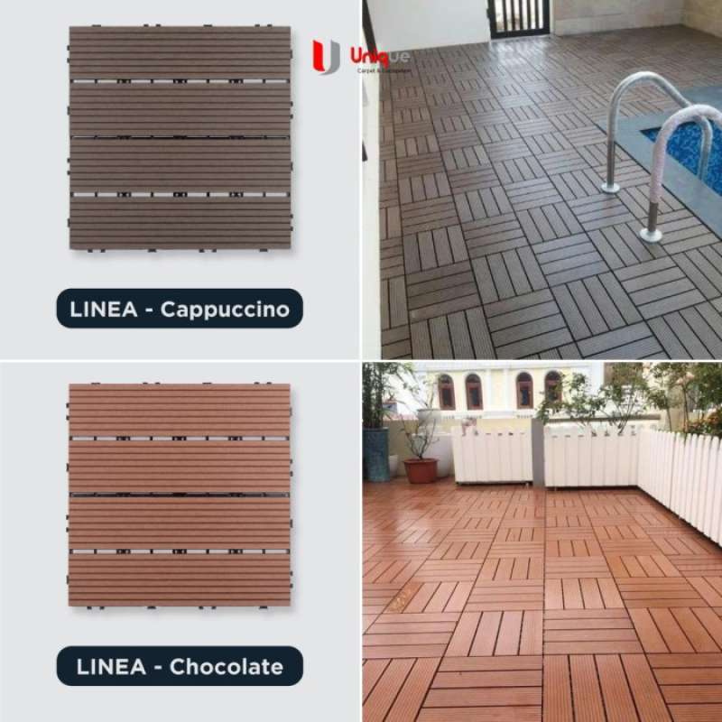 Promo Decking Tile Wpc Panel Outdoor / Indoor /decking Lantai Balkon ...
