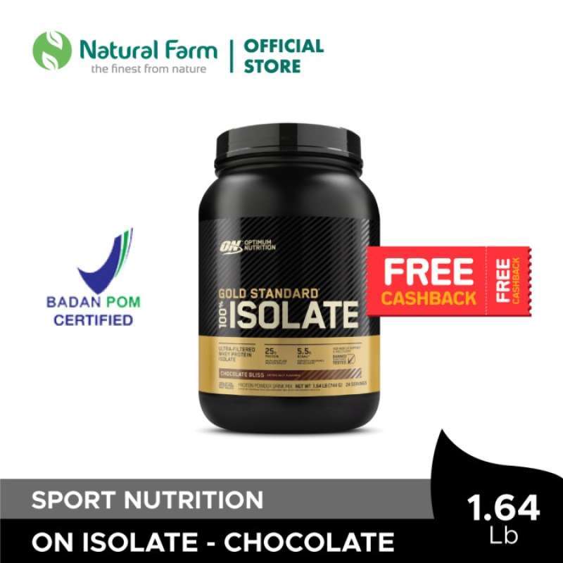 Promo Optimum Nutrition Gold Standard Isolate Chocolate 1.64 Lb Diskon ...