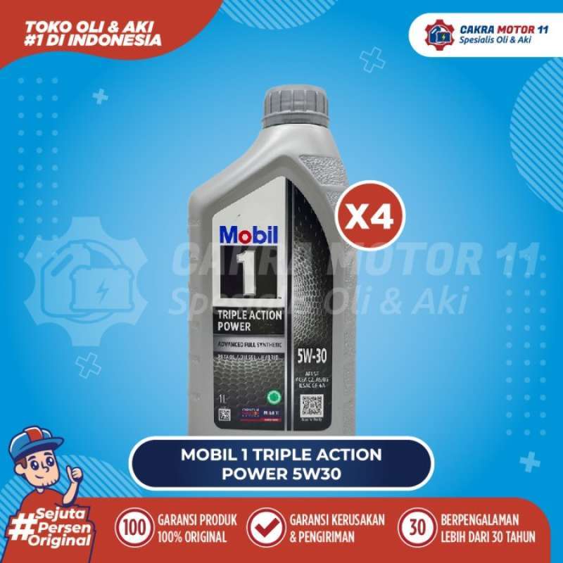 Promo Mobil 1 Triple Action Power 5w30 Sp Promo Bundle Baru Diskon 14% Di Seller Mastaera Shop ...