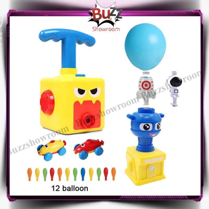 Promo Mainan Balloon Launcher Mobil Pompa Tenaga Balon Tekan Anak ...