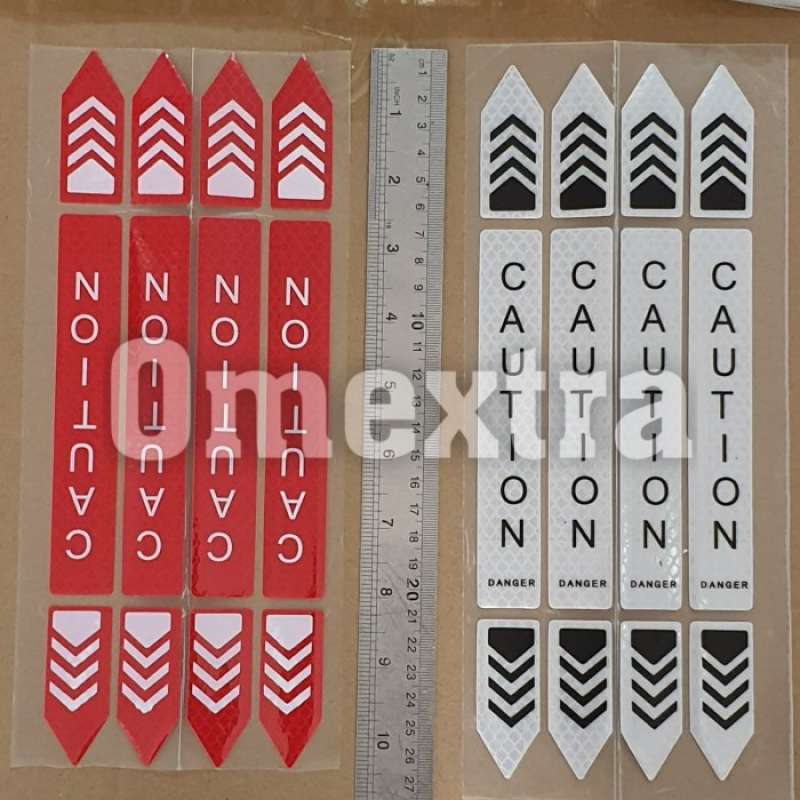 Promo Reflector Open Door Warning Sticker Reflektor Stiker Caution 4 ...