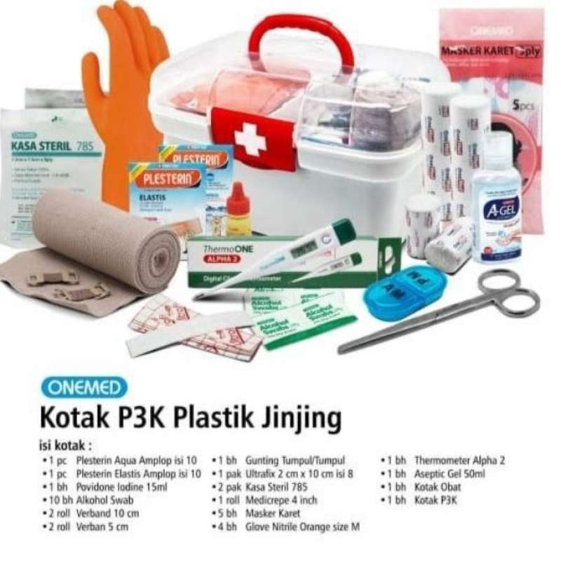 Promo Paket P3k Lengkap Plastik Jinjing Onemed Isi Komplet P3k Diskon ...