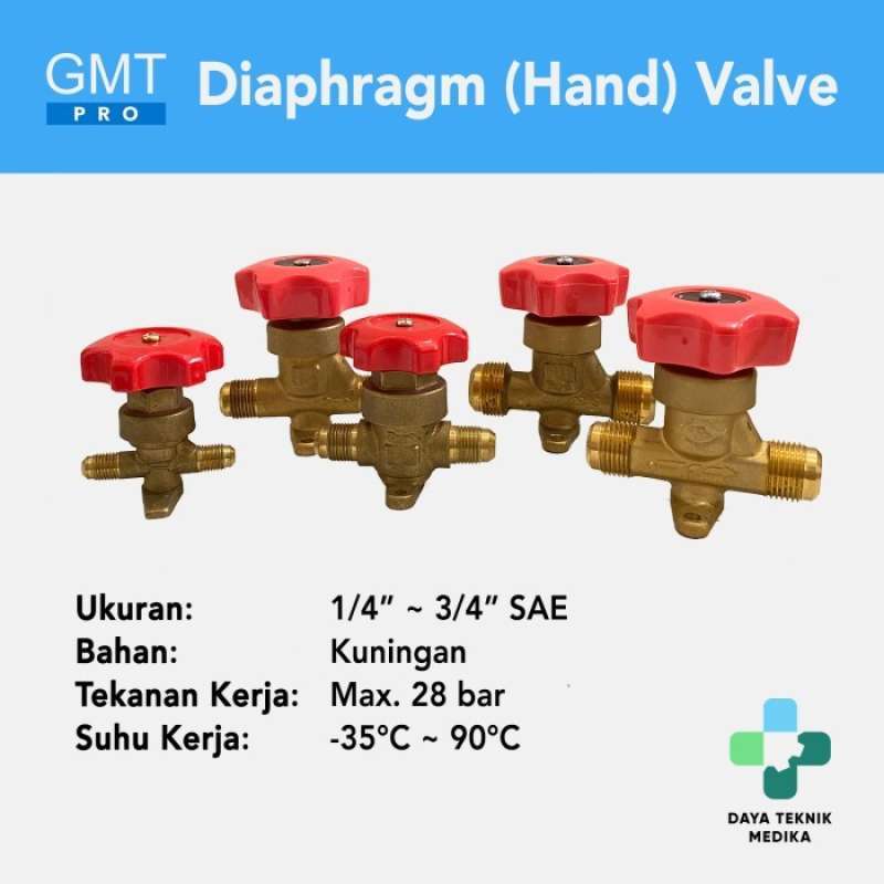 Promo Gmt Hand Valve 3/8 Sae - Diaphragm Valve - Flare Type Diskon 23% ...
