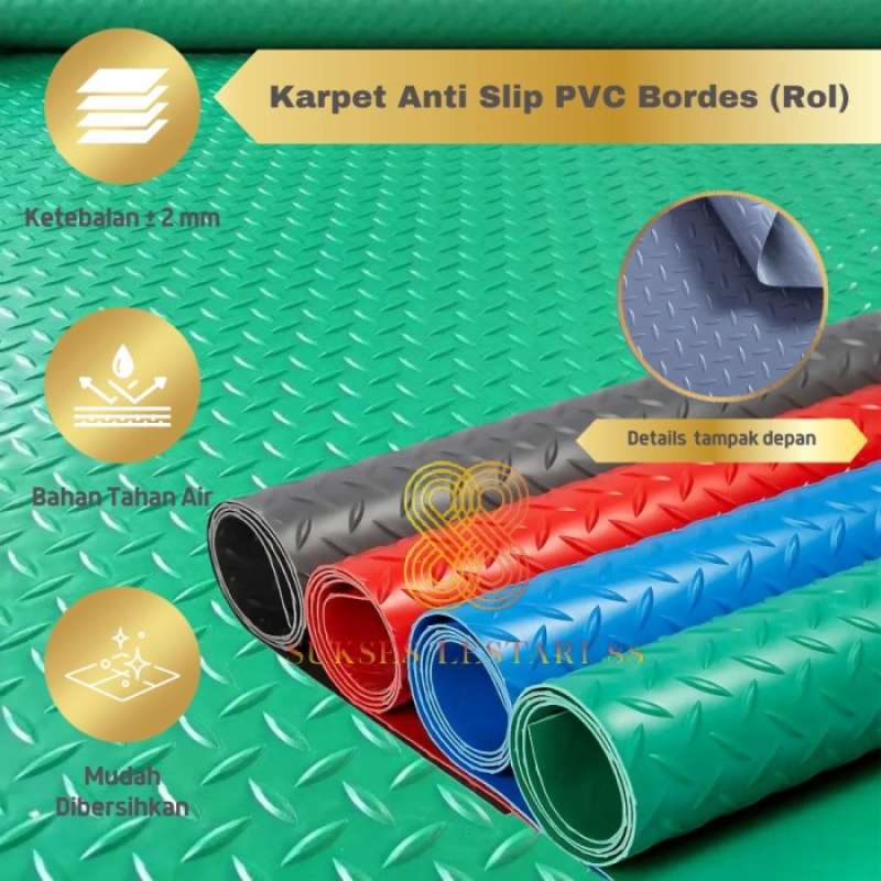 Promo Karpet Anti Slip Pvc Bordes Karpet Alas Lantai Multiguna Rol ...