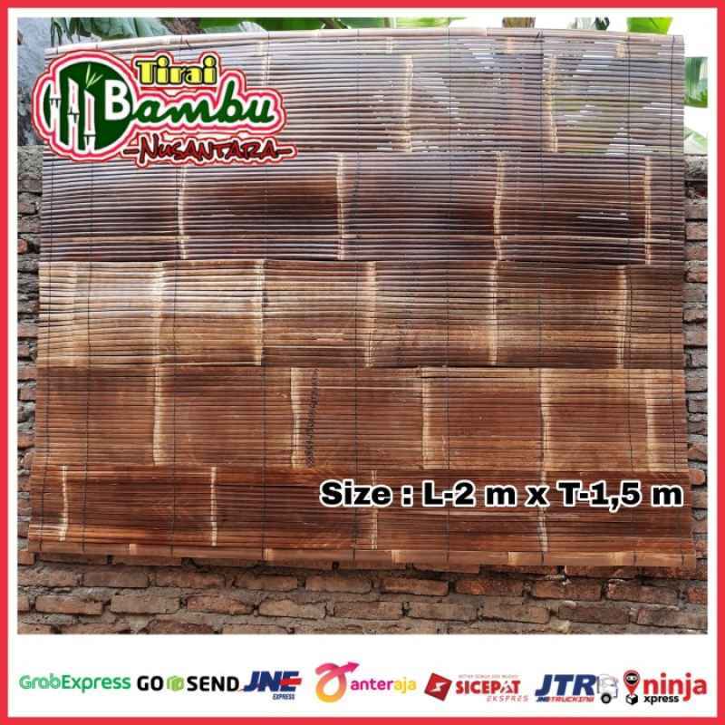 Promo Tirai Bambu Kulit Hitam Size Lebar 2m X Tinggi1,5m Sudah Di ...