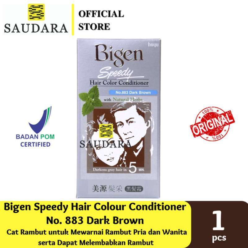 Jual Bigen Speedy No 883 Dark Brown Coklat Tua, Semir Rambut Cat Rambut ...
