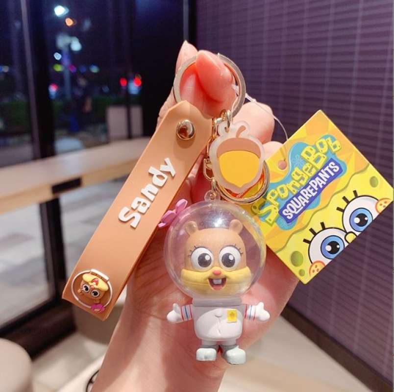 Jual Gantungan Kunci Keychain Spongebob Squidward Sandy Patrick Lucu ...