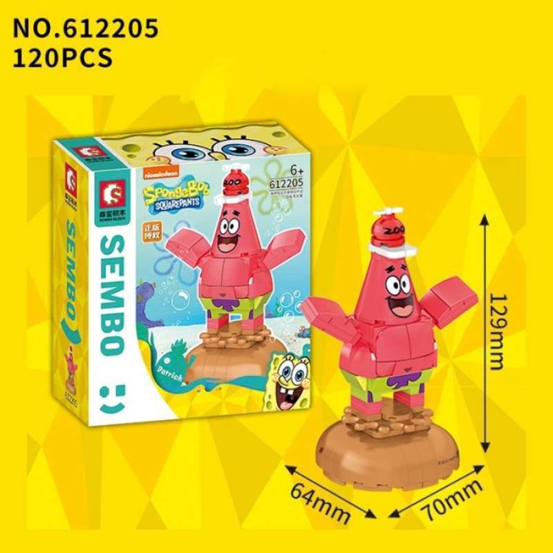 Jual Sembo Nano Block Spongebob Balok Susun Mainan Bangunan 3d Puzzle ...