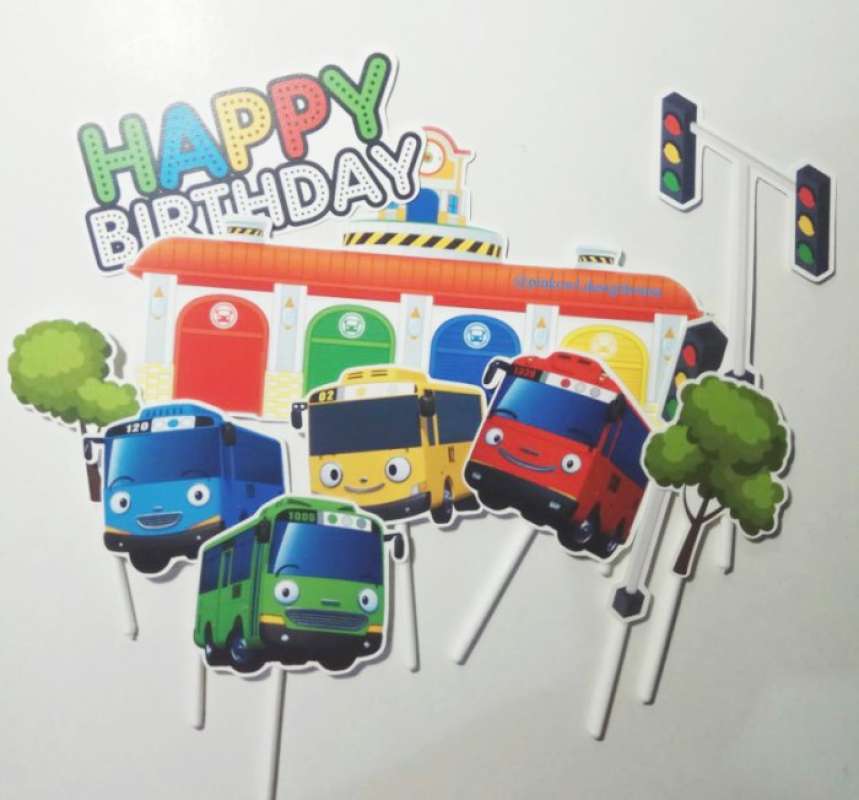 Jual Tayo The Little Bus Topper | Hiasan Kue Di Seller Raindrop ...