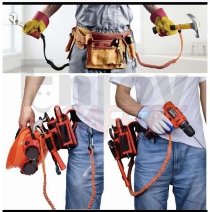 Jual Lanyard Tool Safety Berkualitas Dan Kuat Untuk Body Harness - 47cm ...