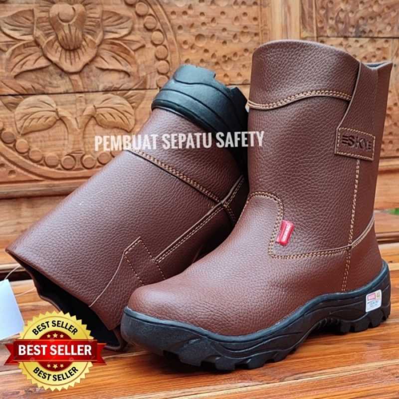 Jual Sepatu Safety Boot King Skn Kulit Buatan Ujung Besi Terlaris Septi ...