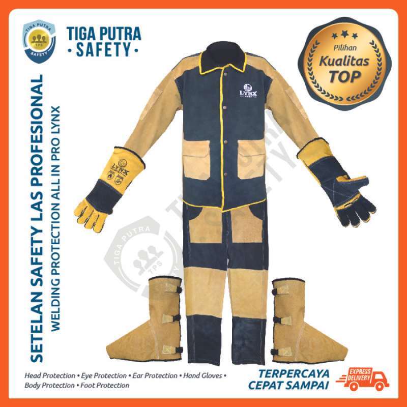 Jual Paket Wearpack Profesional Pelindung Las / Welding Protection All ...