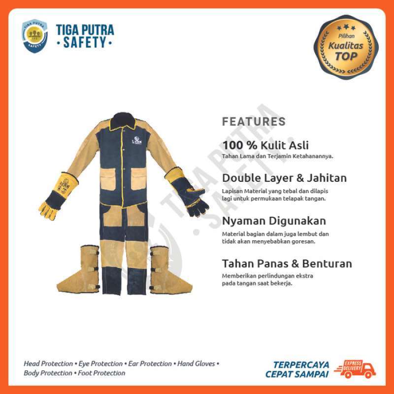 Jual Paket Wearpack Profesional Pelindung Las / Welding Protection All ...