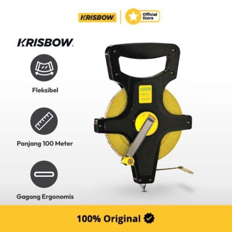 Jual Krisbow Measuring Tape Meteran Gulung 100 M Di Seller Aghanim ...