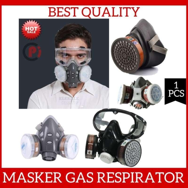 Jual Masker Gas Respirator Full Safety Mask Industrial Model Untuk Cat ...