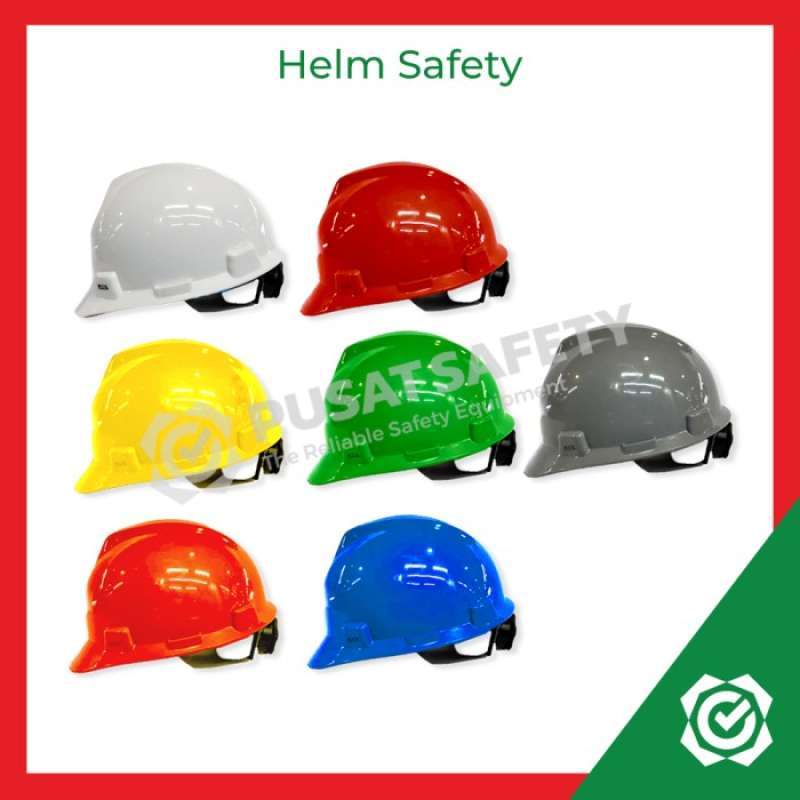 Jual Helm Proyek Kerja Safety Nsa V-gard With Fastrack - Biru Di Seller ...