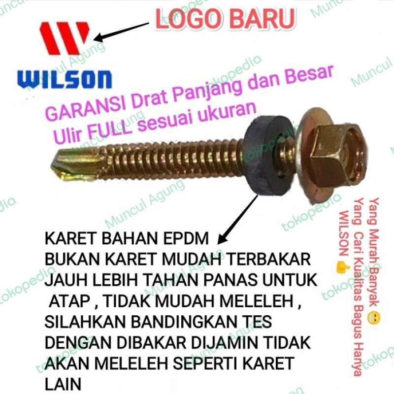 Jual Baut Roofing Baut Baja Ringan Skrup Baja Ringan Skrup Roofing 5cm ...
