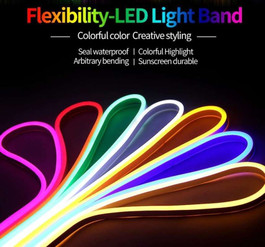 Jual Led Neon Flex Flexible Strip Light 24v - Warna - 5 Meter Di Seller ...