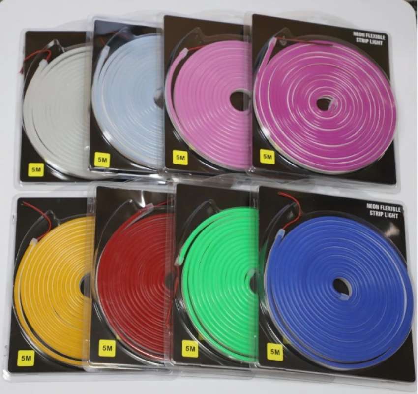 Jual Led Neon Flex Flexible Strip Light 24v - Warna - 5 Meter Di Seller ...