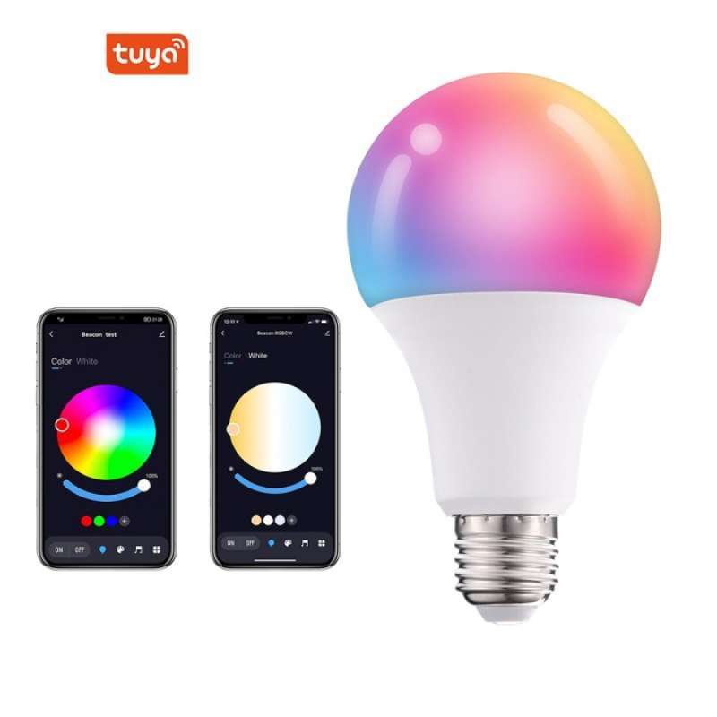 Jual Tuya Lampu Bohlam Led Rgbcw Smart Life Bulb Bluetooth E27 9w - Rgb ...