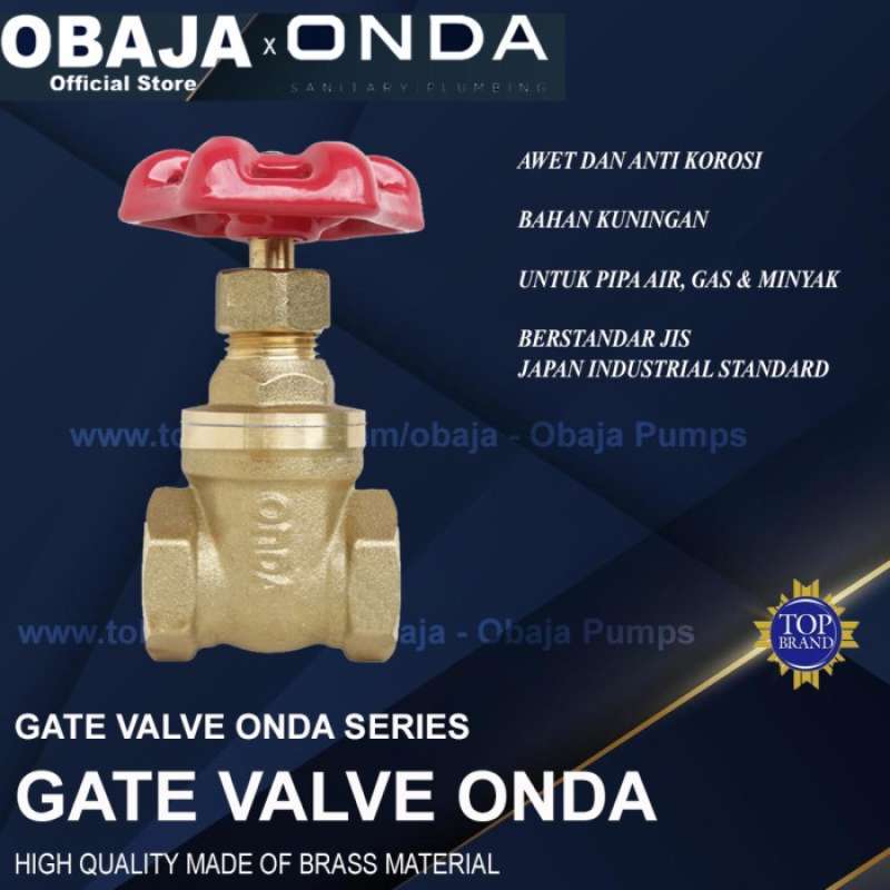 Jual Gate Valve/ Stop Kran/ Gate Valve Onda/ Gate Valve 1/2 3/4 Sampai ...