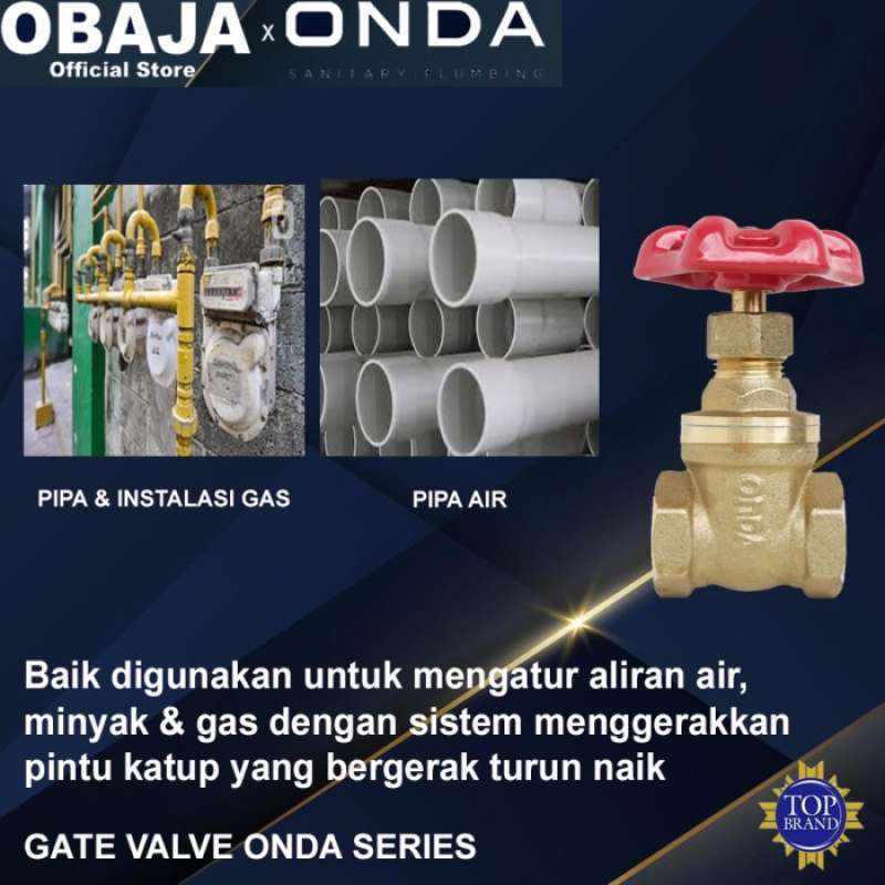 Jual Gate Valve/ Stop Kran/ Gate Valve Onda/ Gate Valve 1/2 3/4 Sampai ...