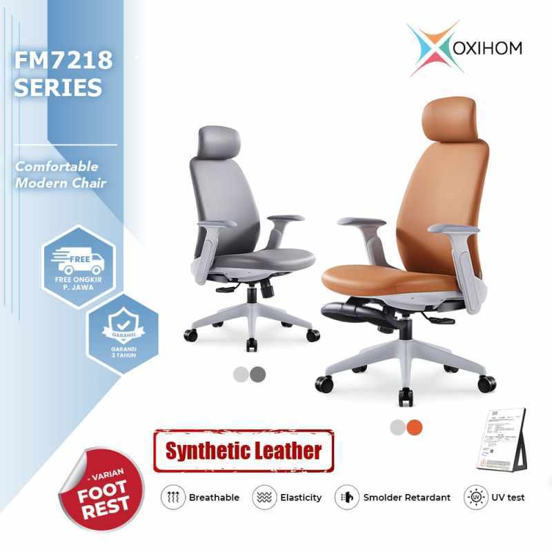 Promo Oxihom Fm7218 Kursi Gaming Kursi Kantor Dengan Foot Rest Dan Baha ...