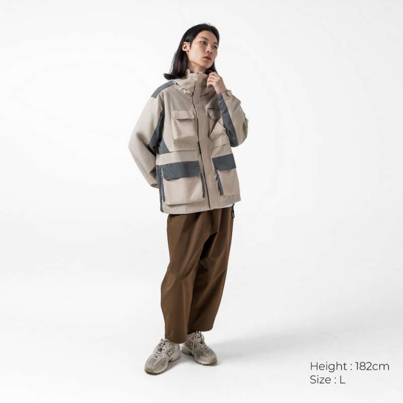 Promo Bodypack Leopard Parka Jacket - Cream Diskon 3% Di Seller ...