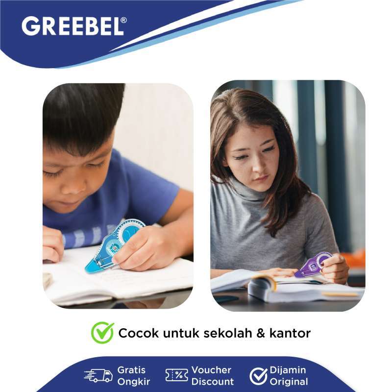 Promo Greebel Correction Tape Gct-1225/ Tip-ex Kertas Roll, Tipe X ...