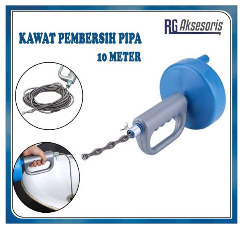 Jual Pipe Cleaner 10 Meter / Alat Pembersih Saluran Pipa Tersumbat Mampet - 15 Meter Di Seller ...