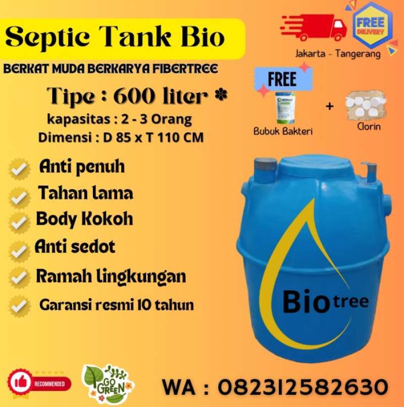 Jual Septic Tank Bio 600 Liter Biotech , Biofilter , Biofill Di Seller ...