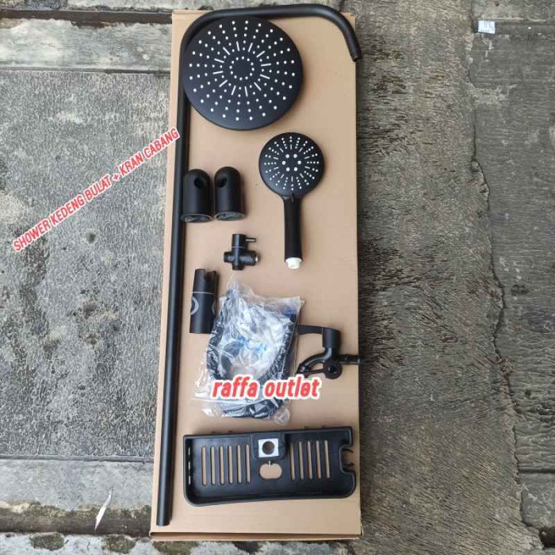 Jual Shower Tiang Set Black Series/shower Mandi Hitam/shower Column ...