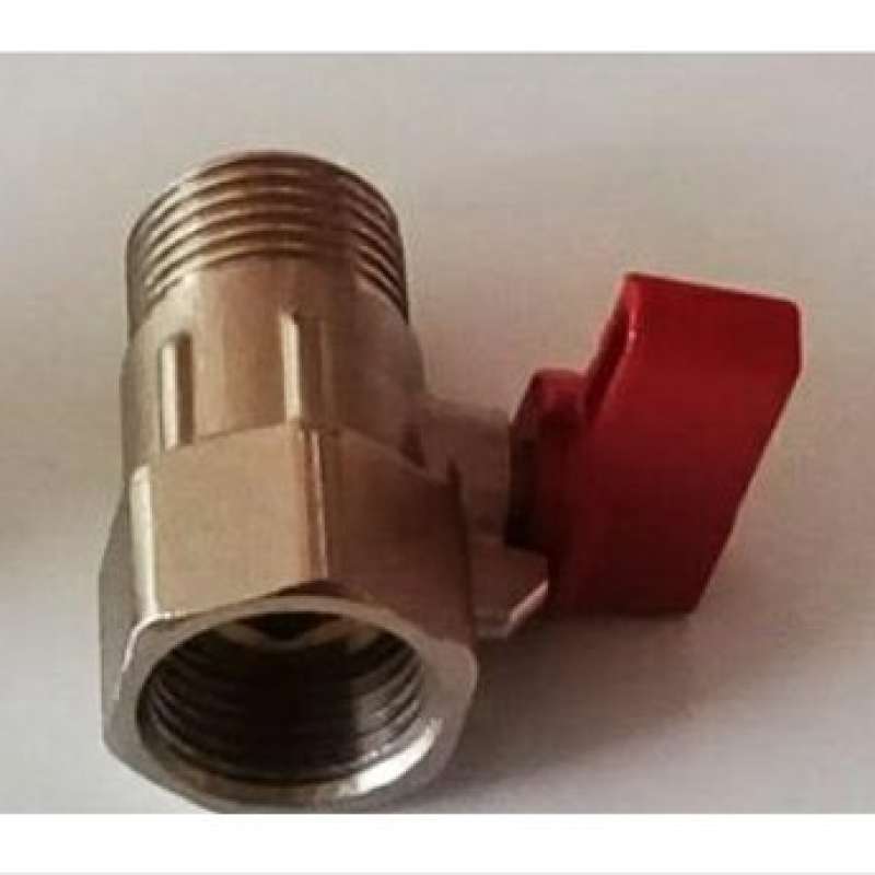 Jual Ball Valve Ukuran 1/2 Inch Stop Kran Double Drat Luar & Dalam Pendek - Silver Di Seller ...