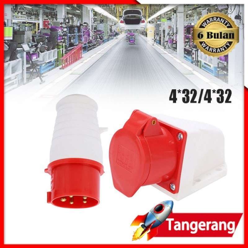 Jual Stop Kontak Genset 4 Pin 32a Cee 124 Tab Industrial Socket 32a Promo ! Di Seller Aghanim ...