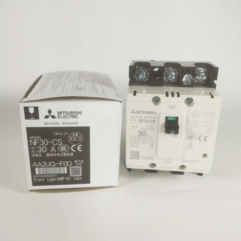 Jual No Fuse Breaker Nfb Mccb 3p Mitsubishi Nf30-cs 5a/10a/15a/20a/30a ...