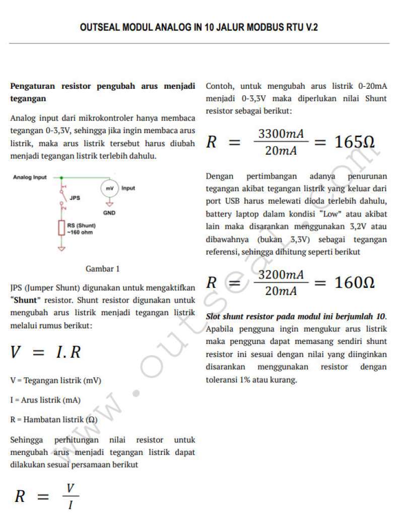 Jual Outseal Analog Input 12bit Expander Modbus Rtu Rs485 Di Seller Aghanim - Cengkareng Timur ...