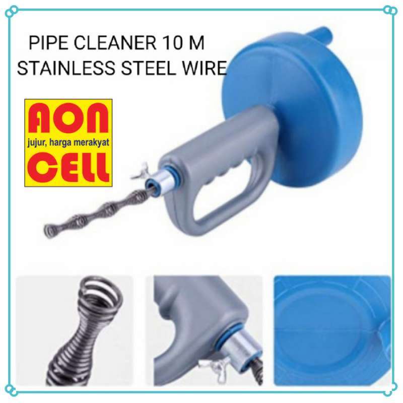 Jual Alat Pembersih Saluran Air Mampet Pipe Cleaner 10 Meter Pipa Wc Di ...