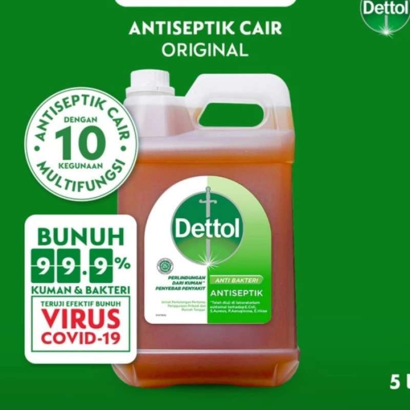 Promo Detol Antiseptik Liquid 5 Liter Dirigen| Galon | Detol ...