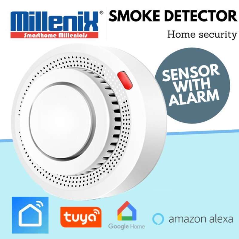 Jual Smart Smoke Detector Fire Alarm Sensor Pendeteksi Asap Tuya ...