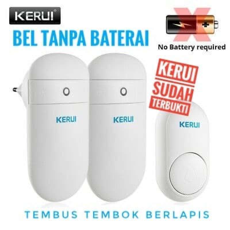 Jual Bel Rumah Wireless Kerui M518 Doorbell Bel Tanpa Baterai 2 ...