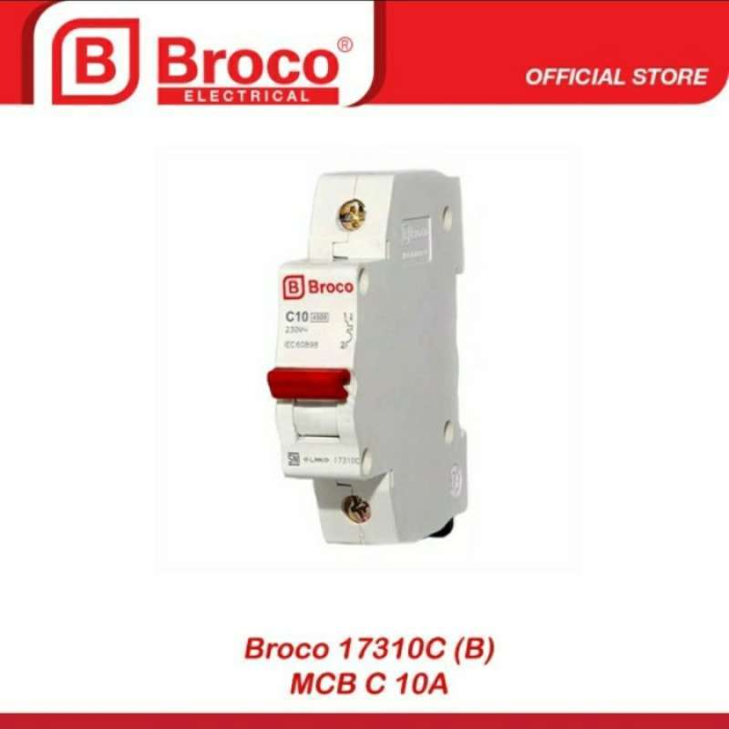 Jual Miniature Circuit Breaker / Mcb 10a 1p Broco 17310c Di Seller Shin ...