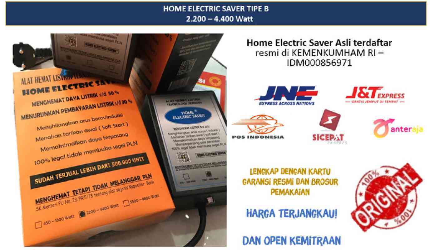 Jual Penghemat Listrik - Home Electric Saver Original Tipe B 2200-4400 ...