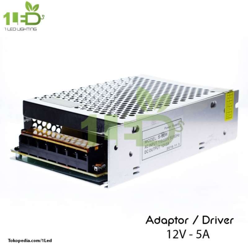 Jual Power Supply Adaptor Switching Led 12v 5a 12 V Volt 12 Volt 5 A Ampere Di Seller Shin Store ...