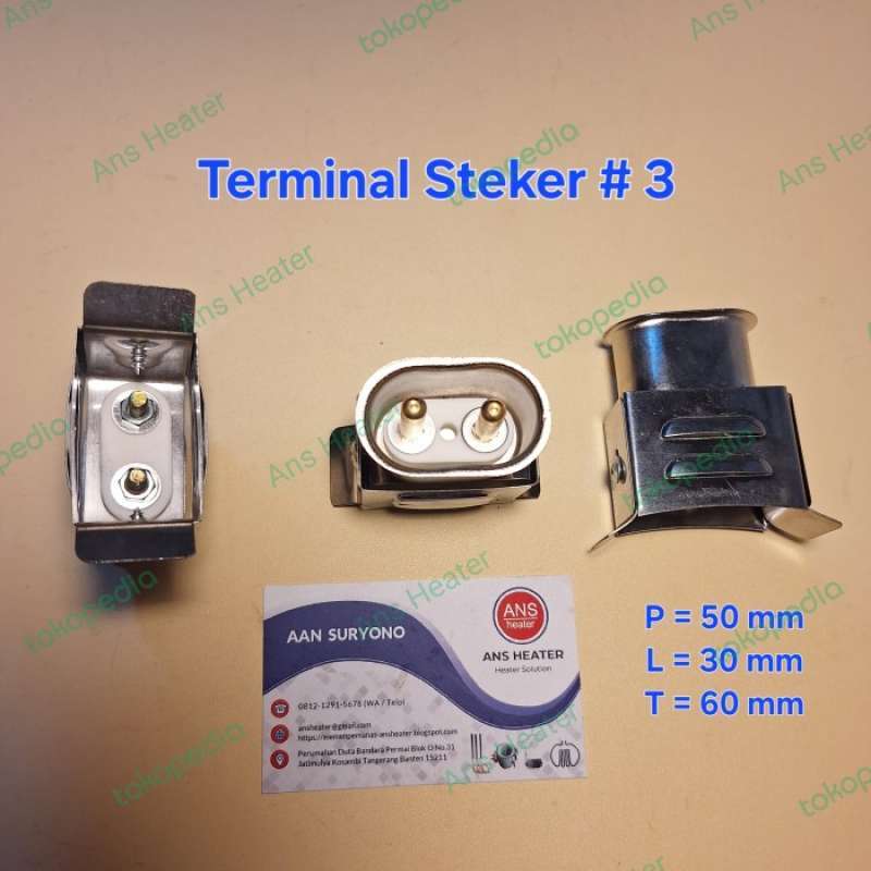 Jual Terminal Gosokan / Steker Elemen Pemanas - Terminal Stk #3 Di ...