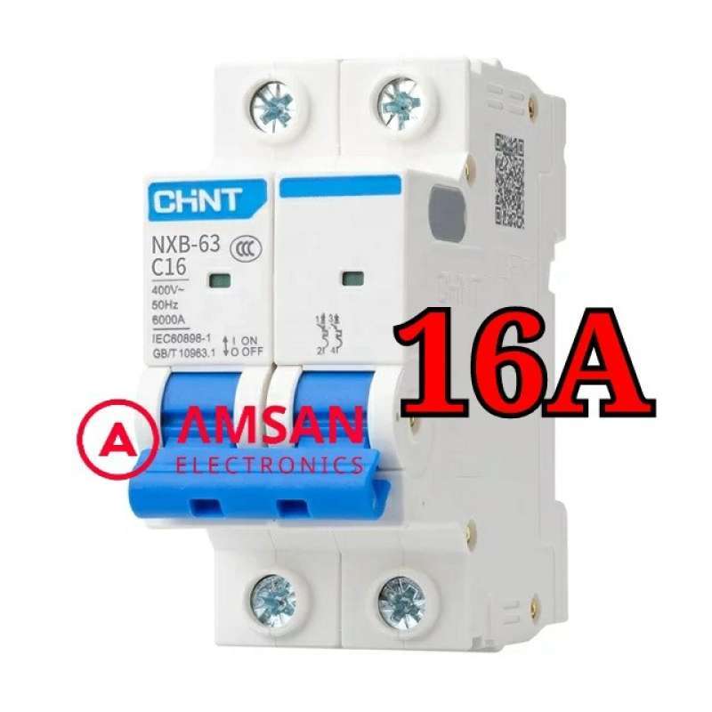 Jual Mcb Chint Nxb-63 6ka 2p 16a 20a 25a 32a 2pole Mcb Type C - 20a Di Seller Raindrop ...