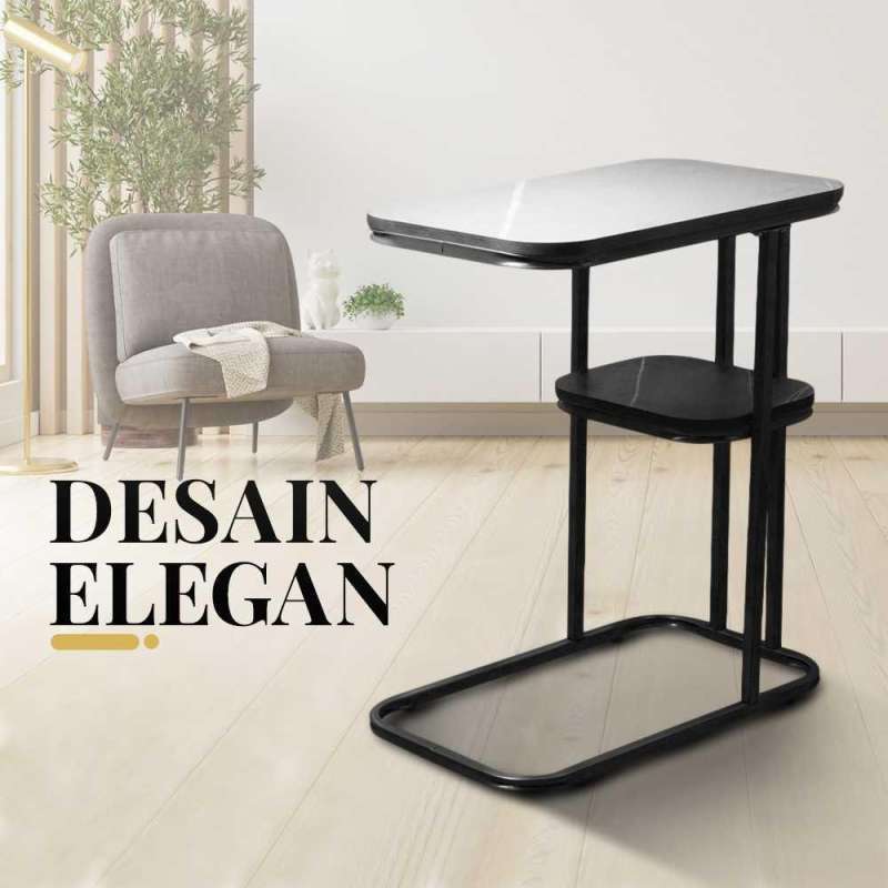 Jual Geja Meja Sofa Side Table Marbel European Style Double Layer H81 ...