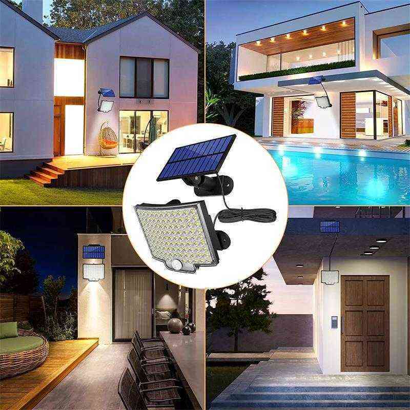 Jual Gebit Lampu Dinding Solar Motion Sensor Waterproof 106 Led 1500mah ...