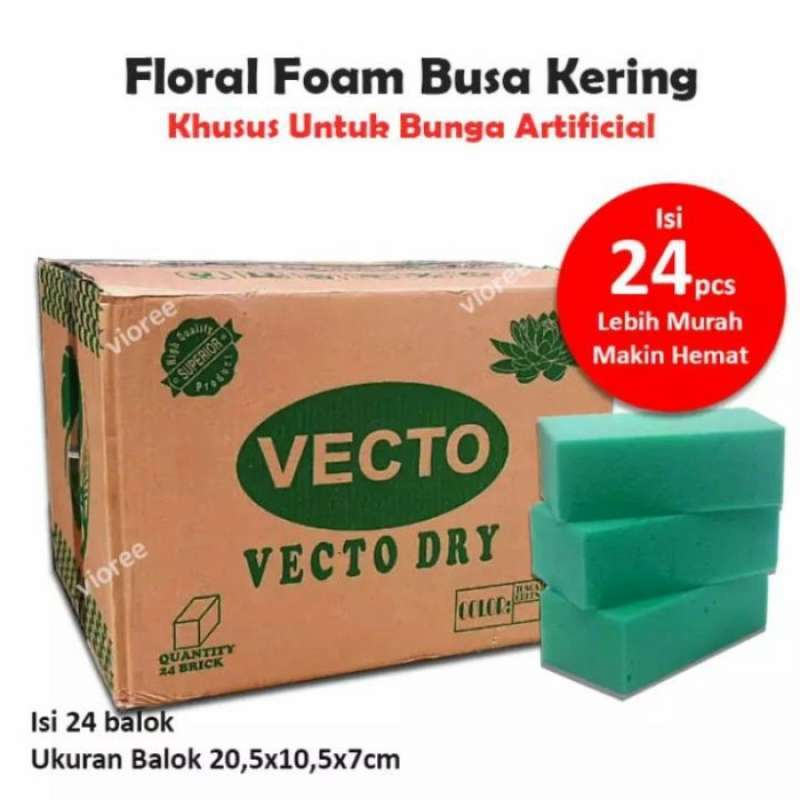 Promo Busa Kering/oasis Kering/busa Hijau/cod/busa Bunga Plastik ...